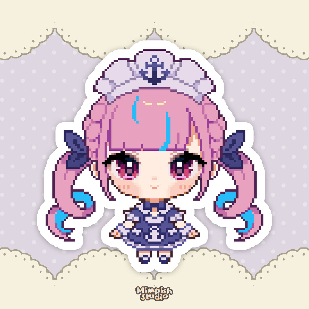 Aqua Sticker – Mimpish Studio